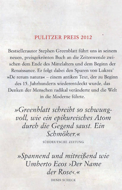 LITTERAE ARTESQUE: Greenblatt, Stephen: DIE WENDE - Wie die Renaissance ...
