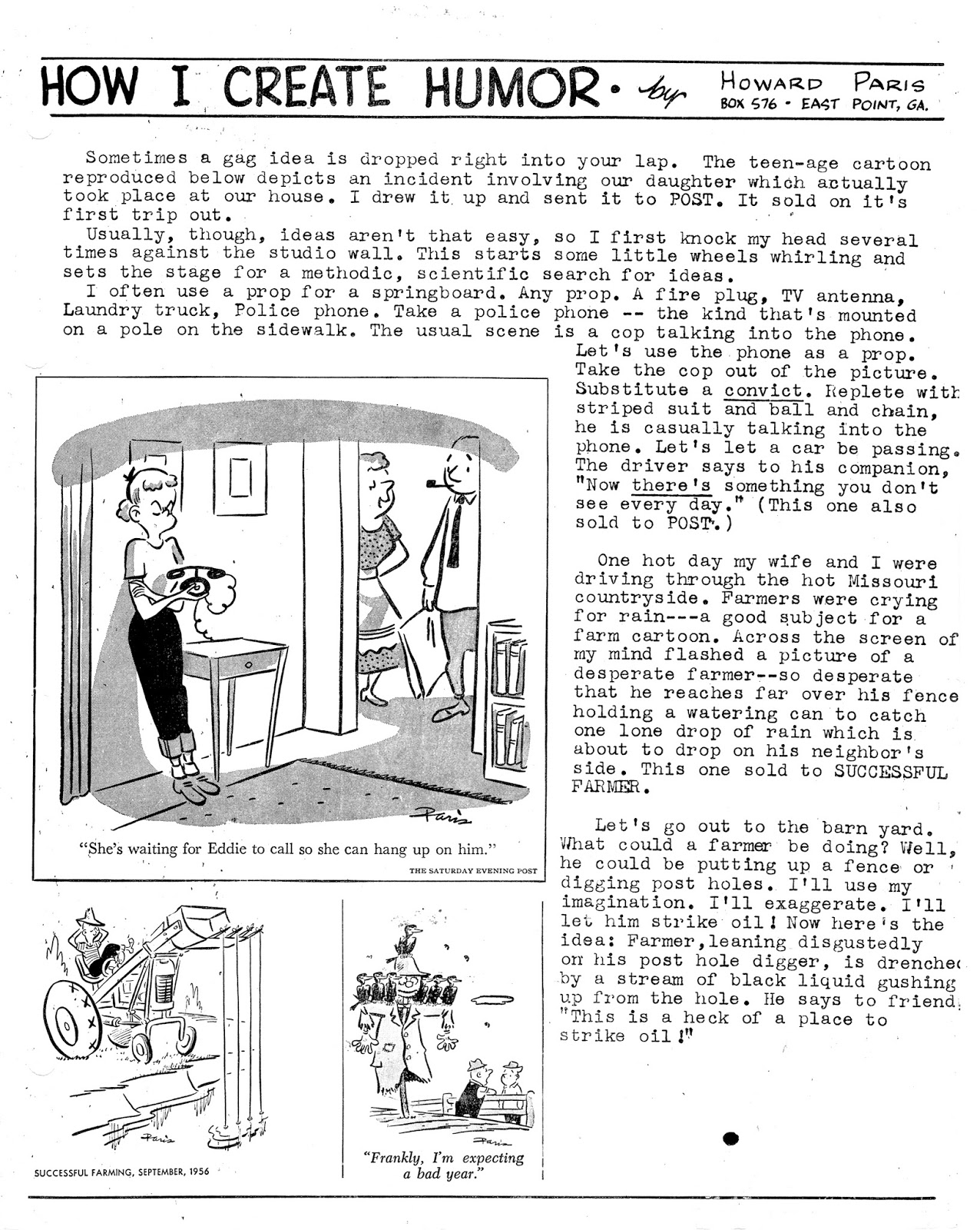 Mike Lynch Cartoons: From the Dick Buchanan Files: "How I Create Humor ...