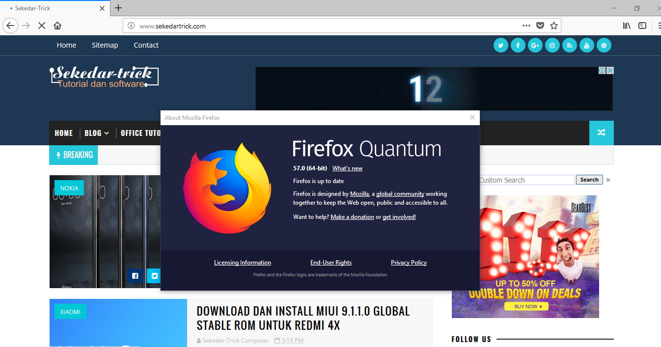 Download Firefox Quantum | sekedartrick