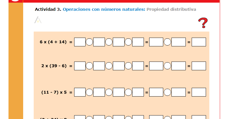 5º DE PRIMARIA CEIP ANDALUCIA: LA PROPIEDAD DISTRIBUTIVA.