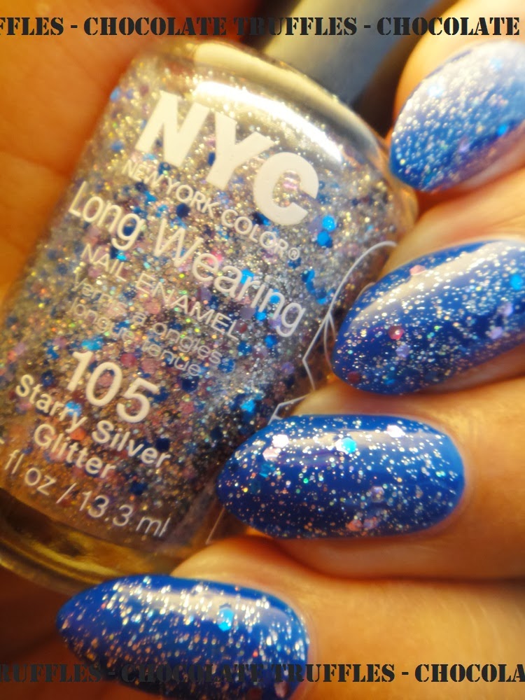 Chocolate Truffle Nails: New York Color - Starry Silver Glitter -Nail ...