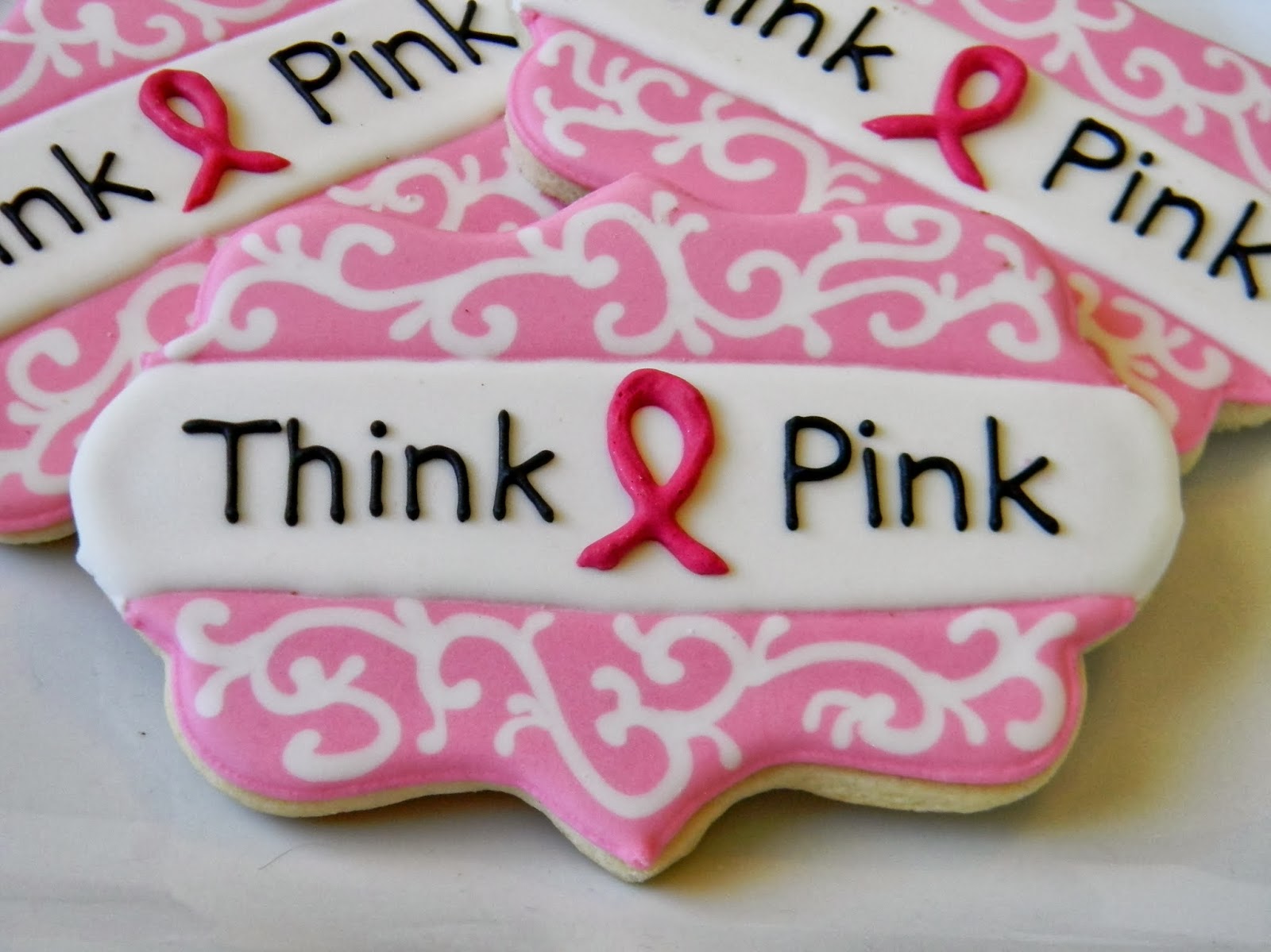 Sweet Melissa's Cookies: Breast Cancer Awareness Cookies