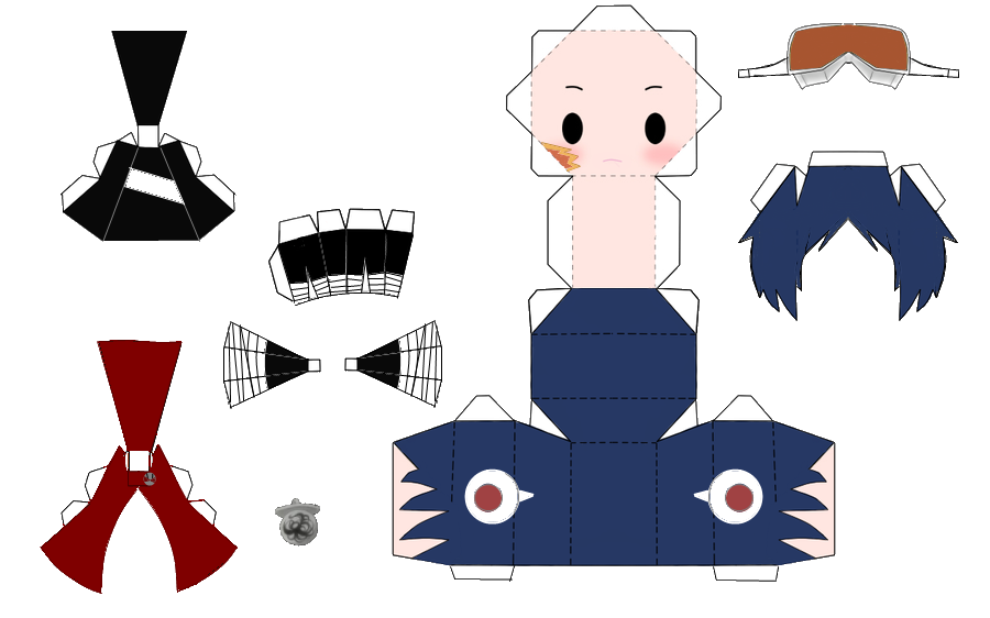 Saung-Nya Asciel: Pola Papercraft Katekyo Hitman Reborn