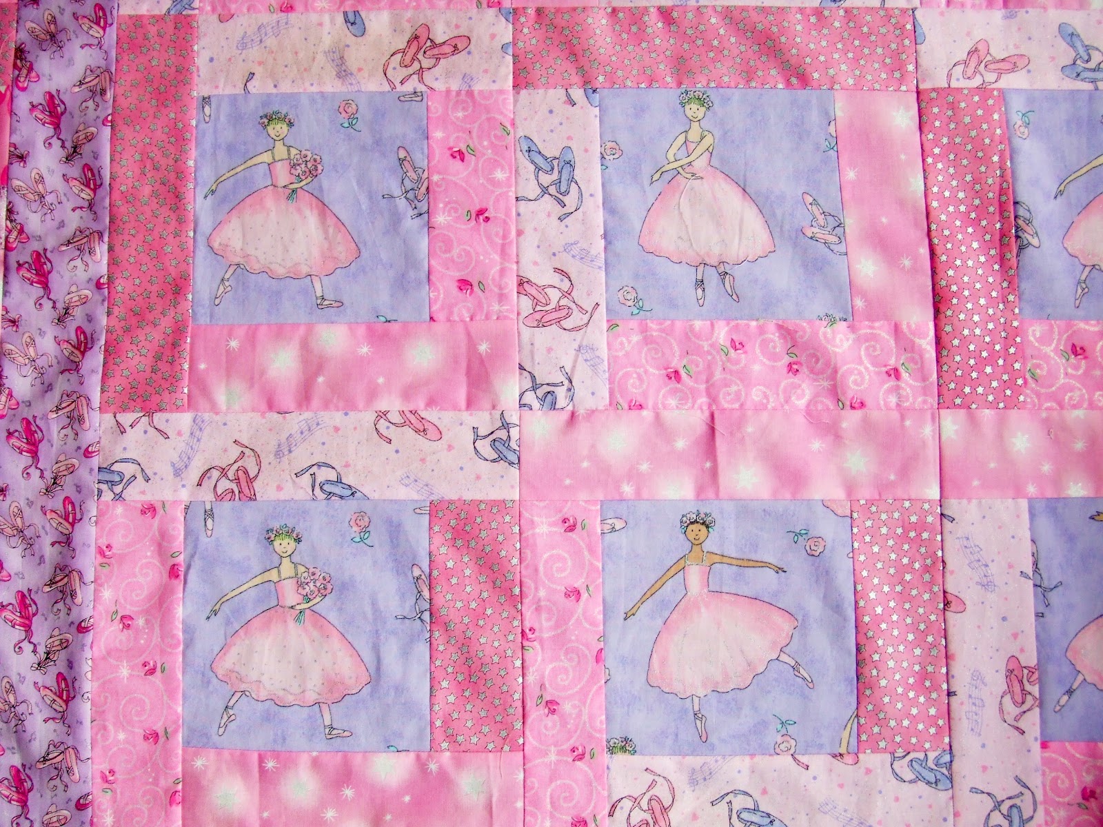 sewlovetosew: Ballerina Quilt for Siblings Together