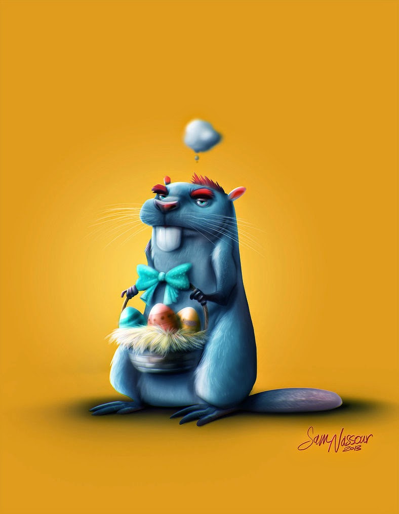 Demeur: Friday Beaver - Was busy chasing Easter bunnies