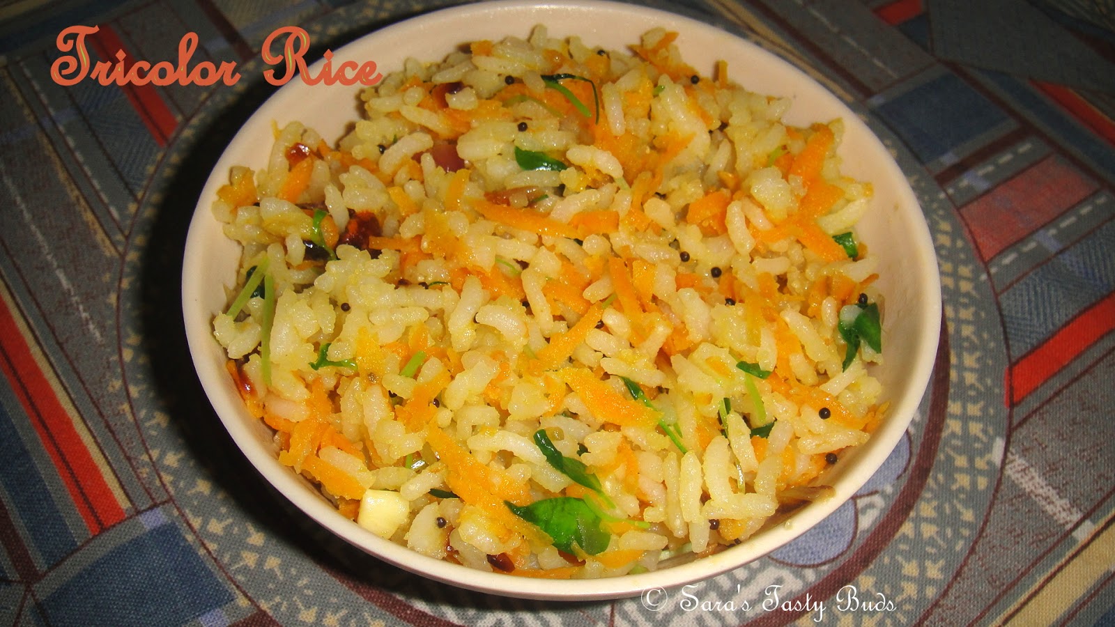 SARA'S TASTY BUDS: Tricolor Rice – For Republic Day