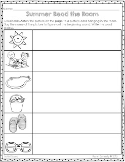 Summer Read the Room FREEBIE! - Primary Fun and Games
