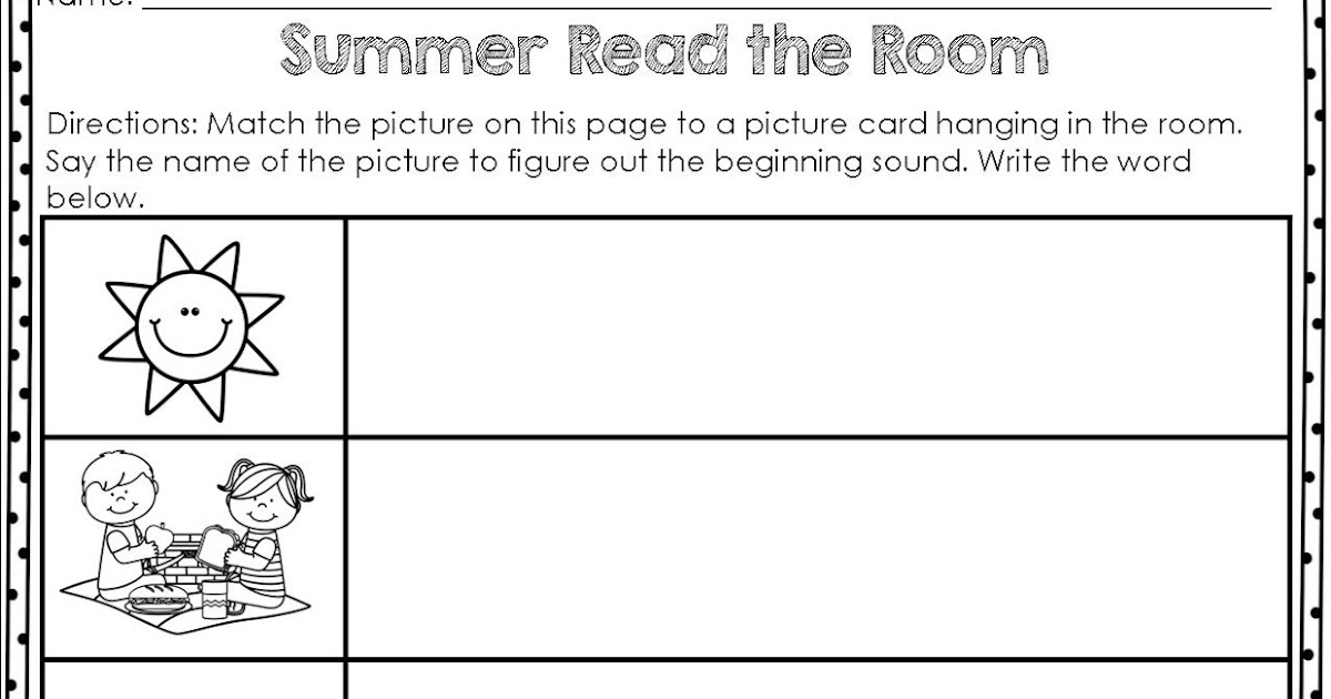 Summer Read the Room FREEBIE! - Primary Fun and Games
