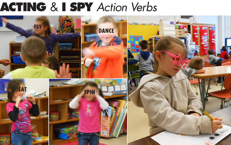 E is for Explore!: Action Verbs