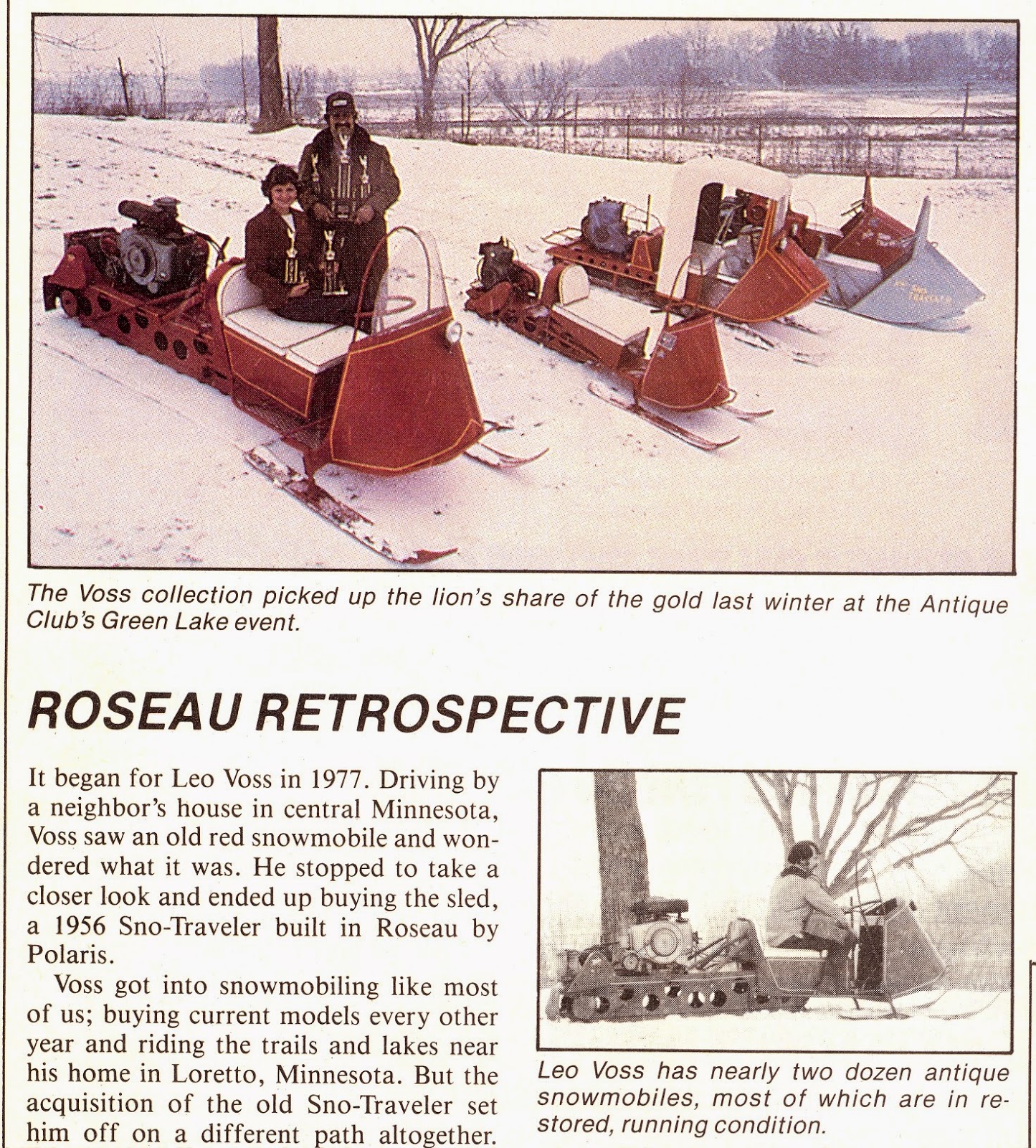 CLASSIC SNOWMOBILES OF THE PAST: A COLLECTION OF ANTIQUE SNOWMOBILES
