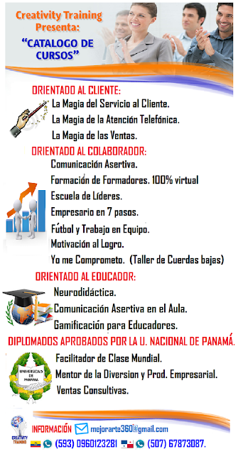 CREATIVITY TRAINING: Catalogo de cursos