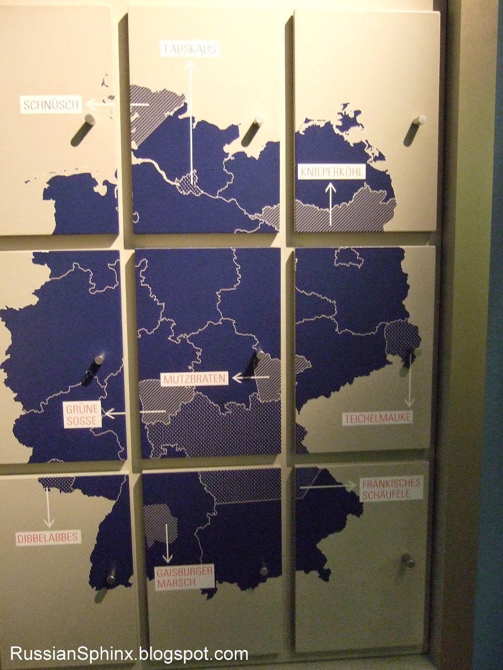 German food mapped using a cupboard :) [OC] [1000x1333] : r/MapPorn