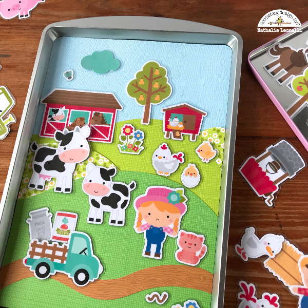 Doodlebug Design Inc Blog: Down On The Farm | Magnetic Game by Nathalie