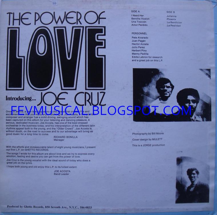 FEV MUSICAL: 1960's - Joe Acosta - The Power of Love (Ghetto)