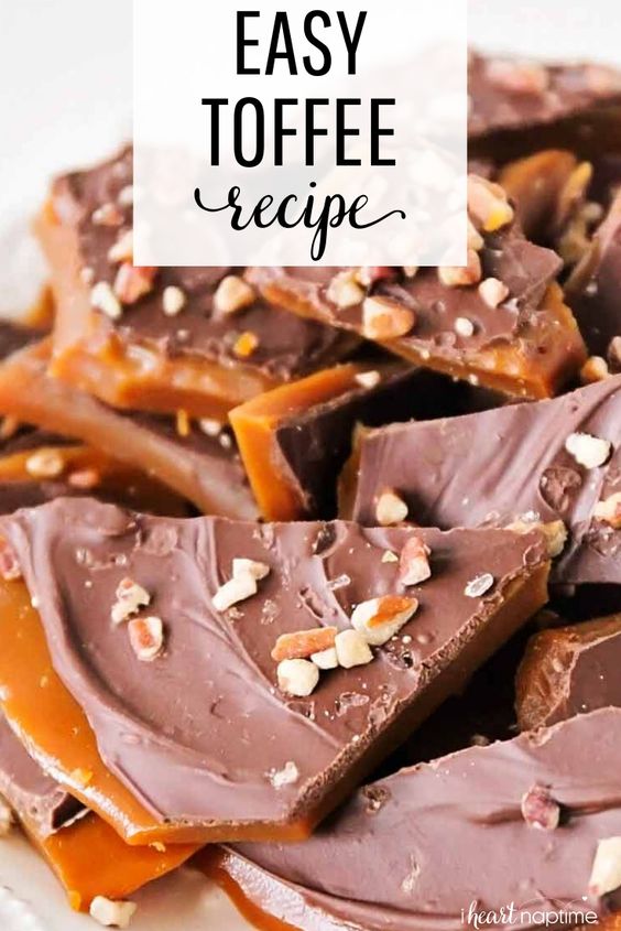 EASY Homemade Toffee - Meal Prep Recipes For Busy People