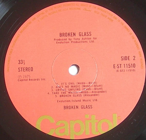 johnkatsmc5: Broken Glass “Broken Glass“ 1975 UK Prog Blues Rock ...