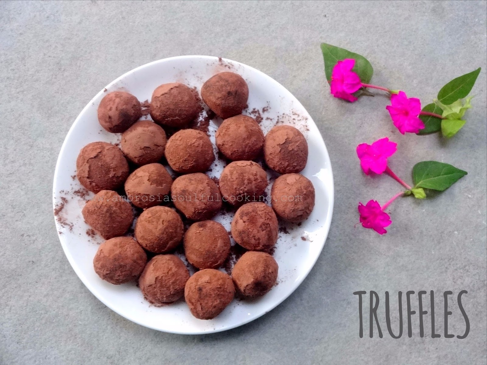 Ambrosia: Dark Chocolate Truffles
