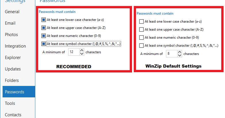 Winzip with encryption - ascsecampus