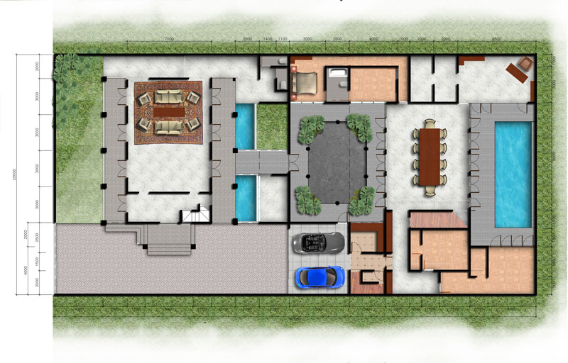 TFQ architects: Desain-Desain Layout