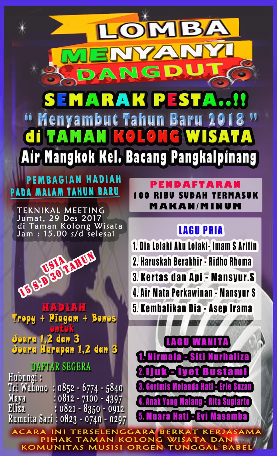 Contoh Brosur Lomba Karaoke – Beinyu.com