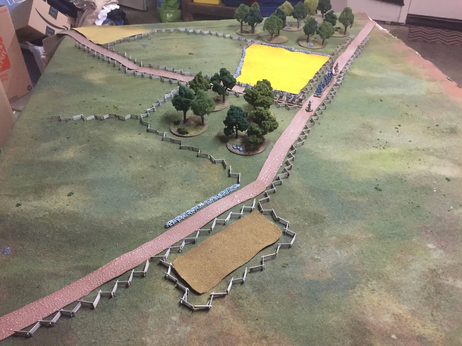 A Terrible Loss of Lead and Wealth : DIY wargaming roads tutorial (with bonus content on DIY fields)