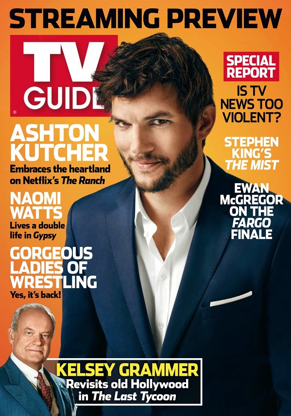 VJBrendan.com: 'TV Guide' Cover Boy: Ashton Kutcher