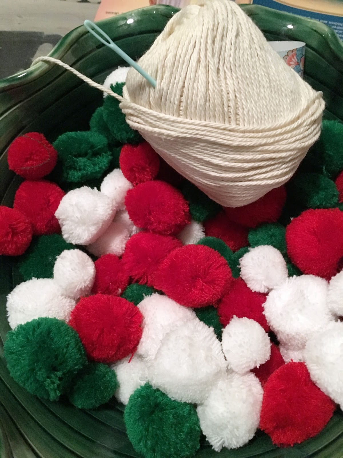 Olive You Because...: Frugal Festive Frill: Christmas Craft