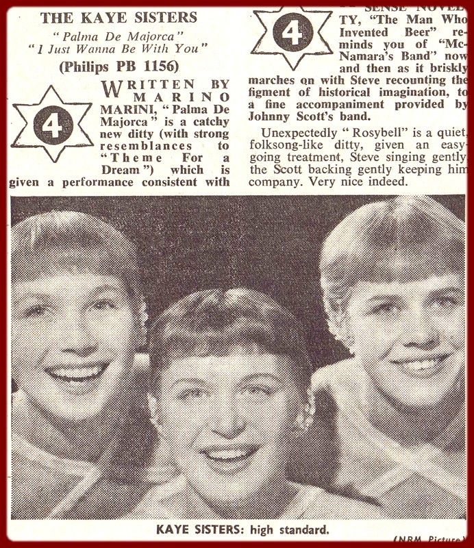 SIXTIES BEAT: The Kaye Sisters
