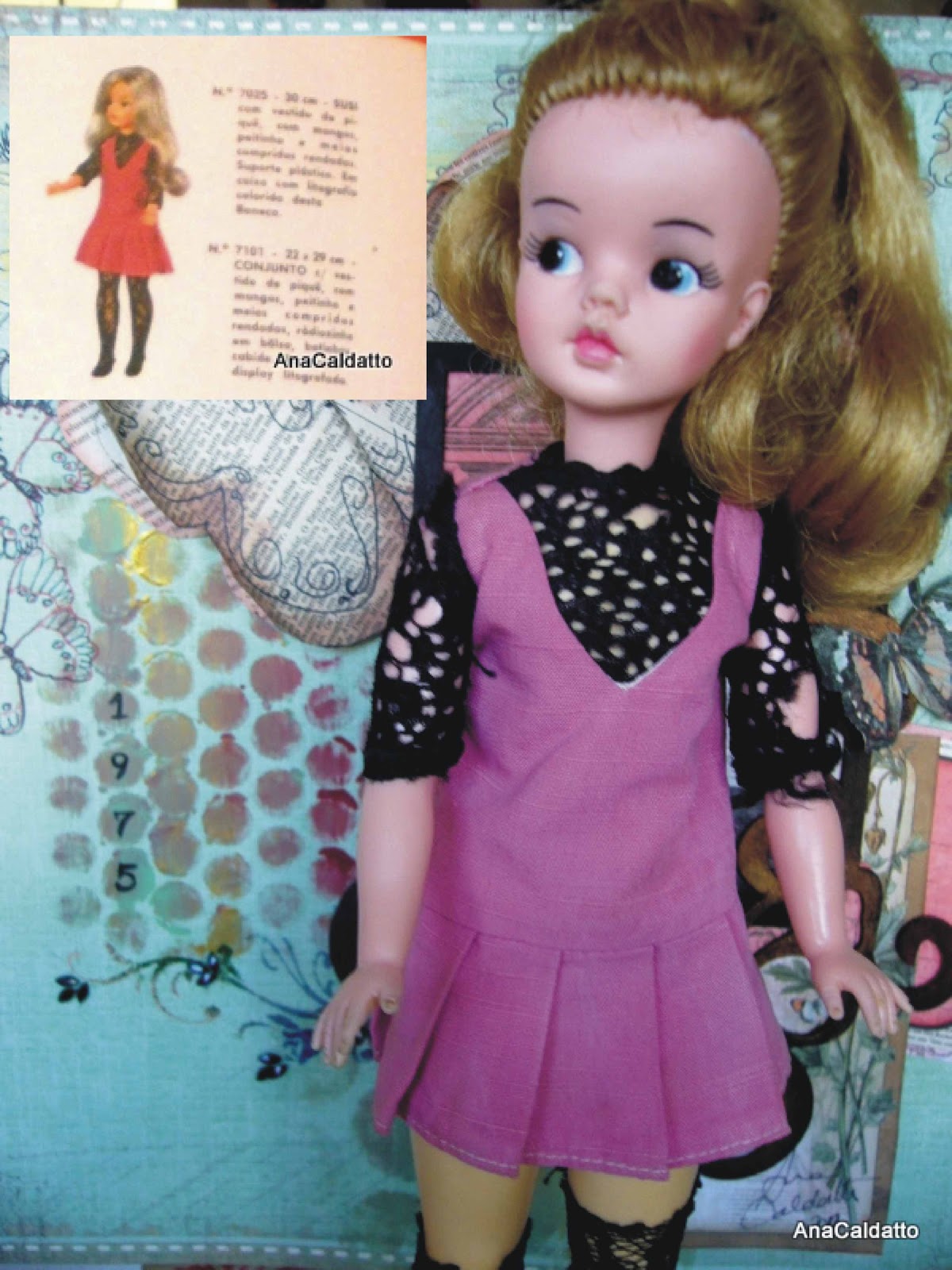 Ana Caldatto : Antiga Boneca Susi de 1967 com Olhos Pintados da Estrela