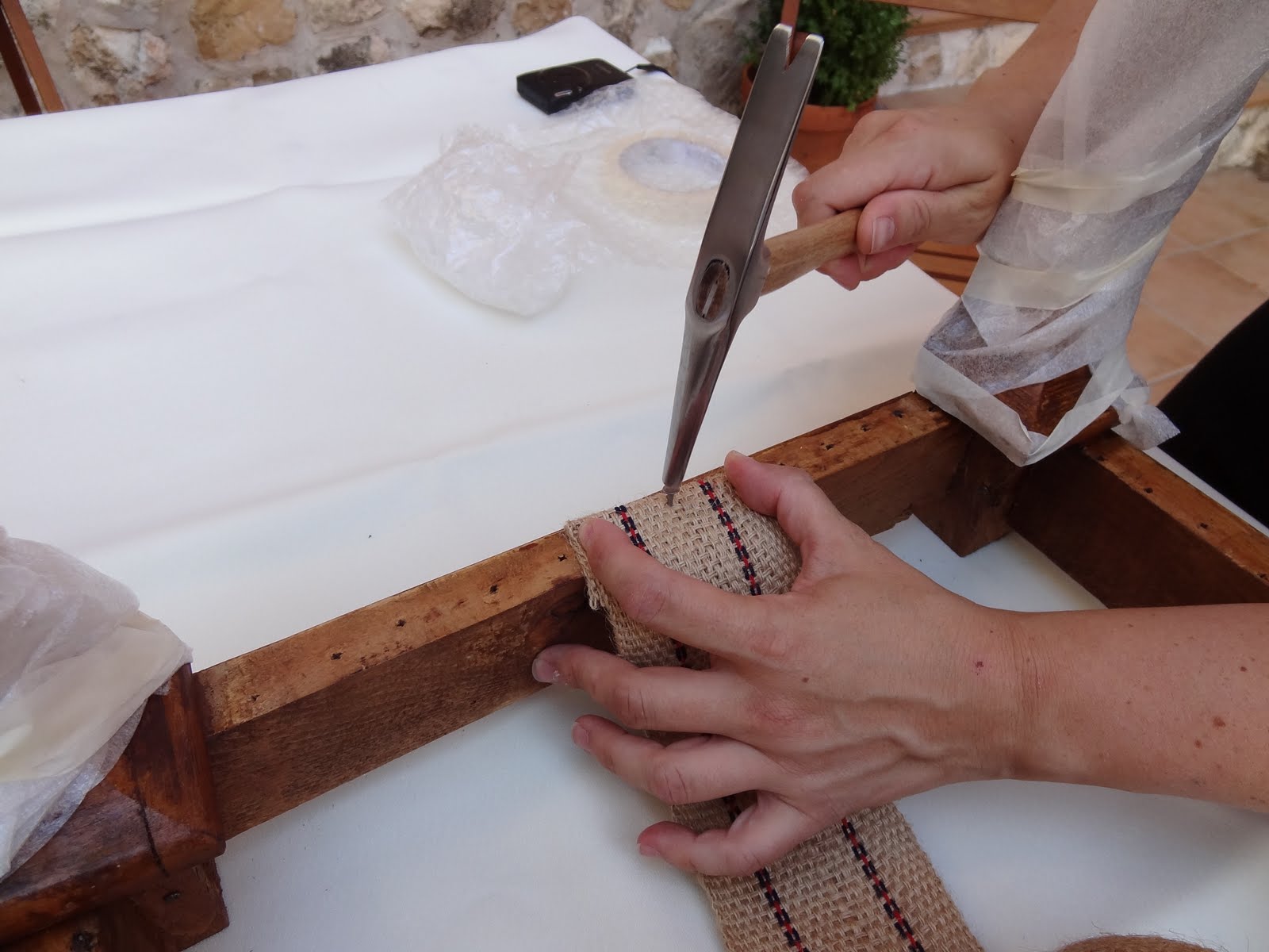 Tallerblog de Restauración de Muebles Antiguos: Paso a Paso. Colocación ...