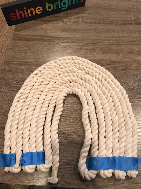 Lyndi's Projects: Yarn-Wrapped Rope Rainbow