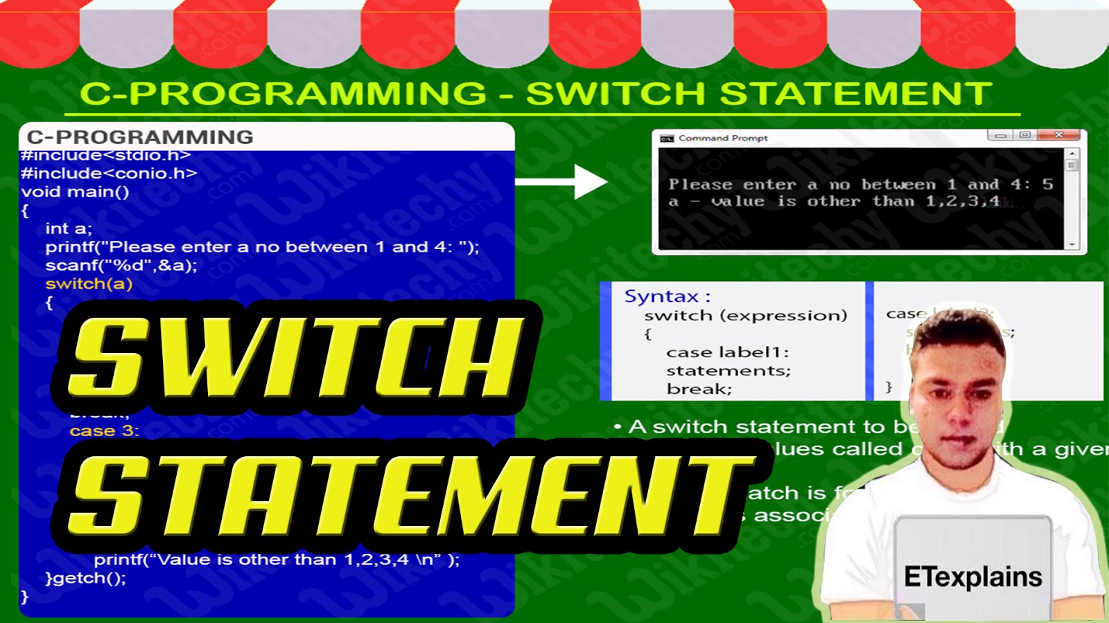 C Programming Tutorial - switch