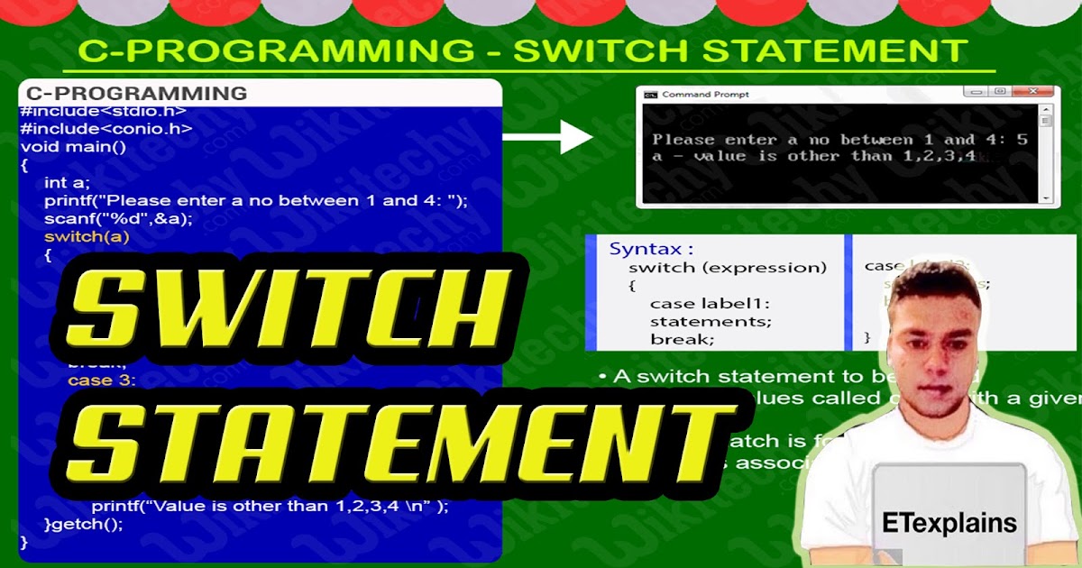 C Programming Tutorial - switch