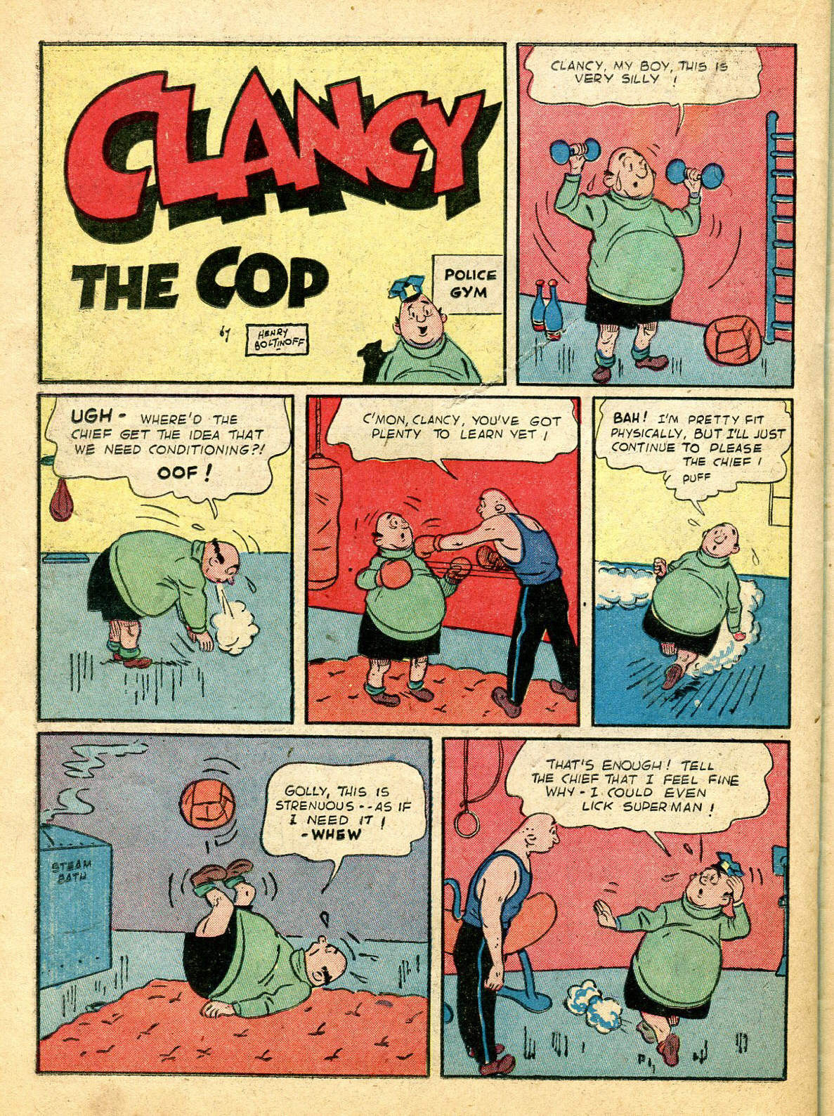 Four-Color Shadows: Clancy the Cop-Henry Boltinoff-1942