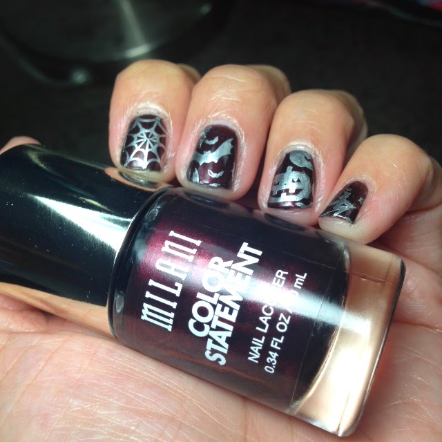 Milani Enchanted Garnet Halloween Themed Nails Swatches, Review - The ...