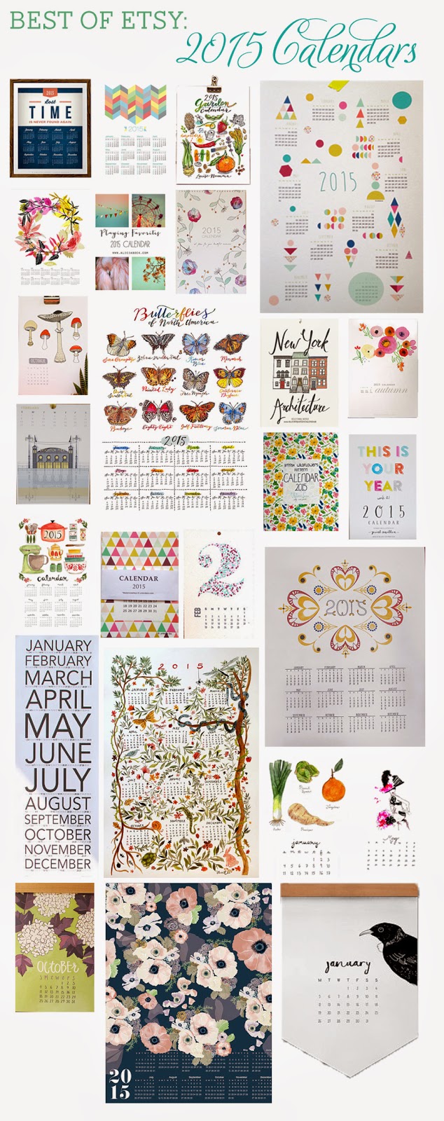 Best of Etsy: 2015 Calendars - Rambling Renovators