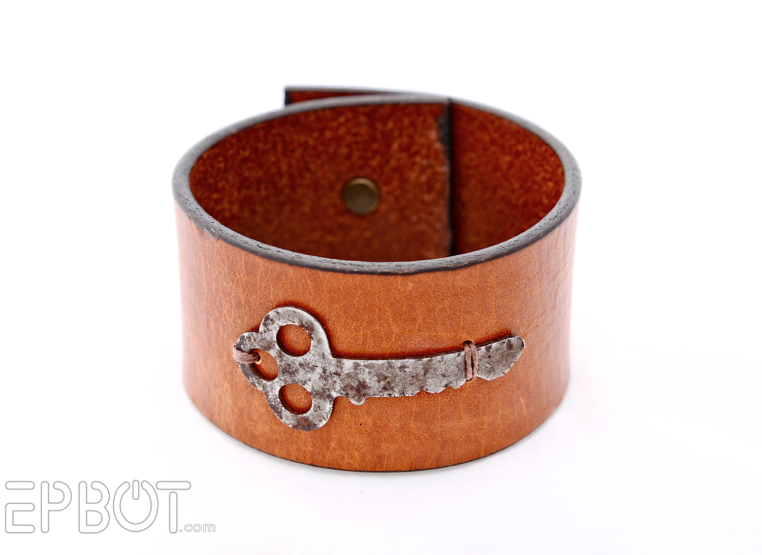 EPBOT: DIY Leather Cuff Bracelets - Now With Old Keys!