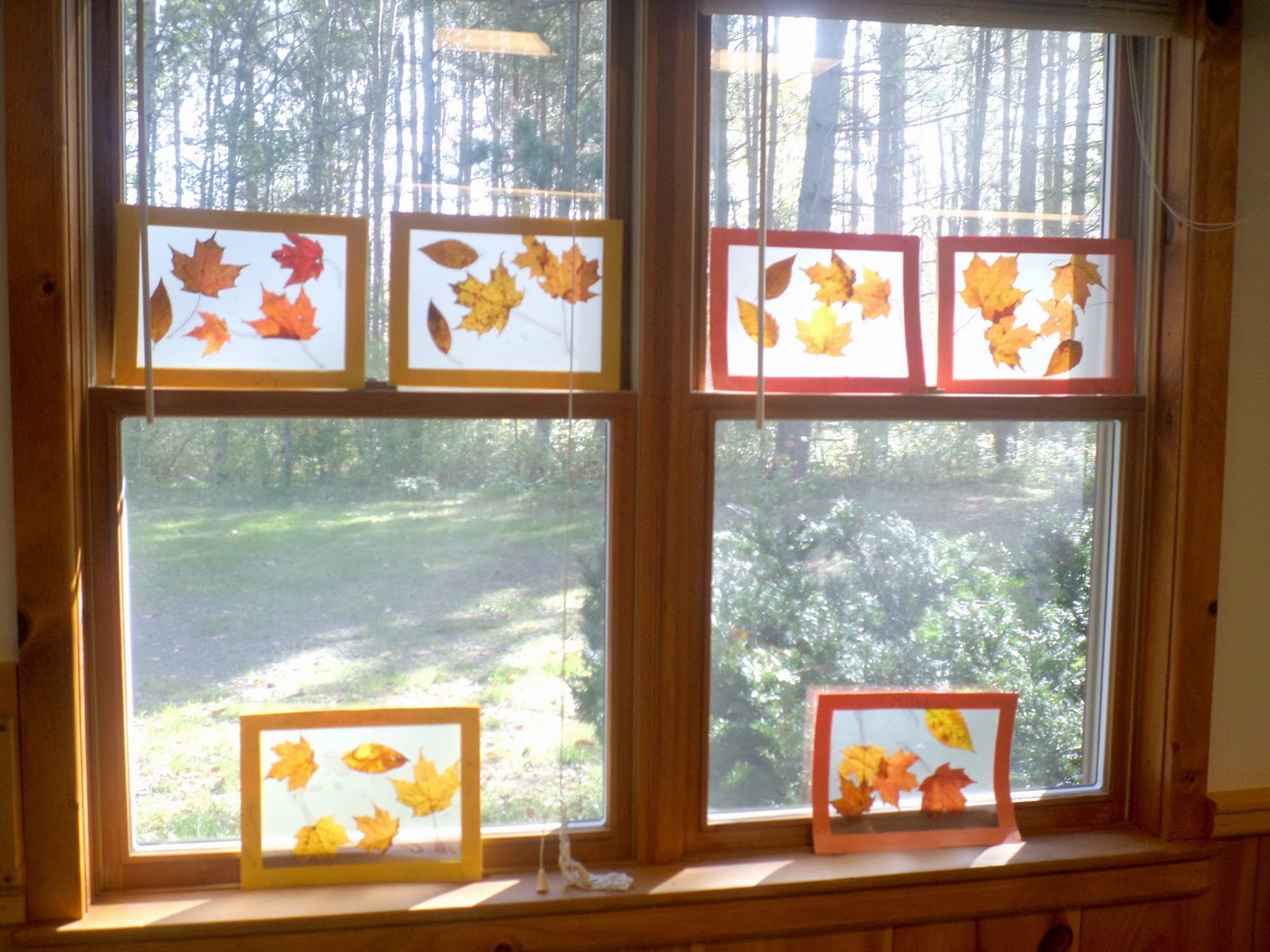 Tots and Me... Growing Up Together: Fall into Nature: Fall Leave Frames