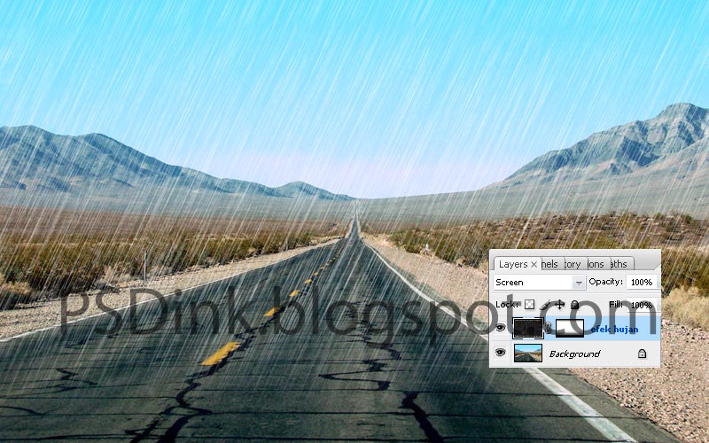 Cara Membuat Efek Hujan dengan Photoshop