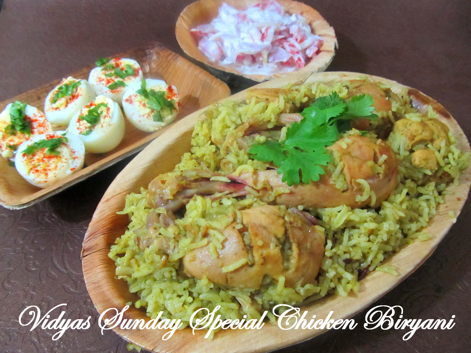 Vidyas Sunday Special Chicken Biryani