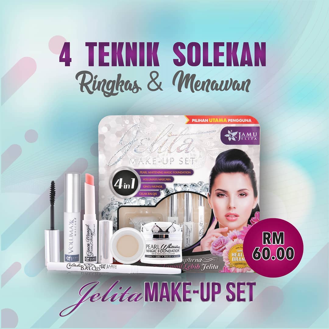 JELITA MAKE-UP SET 4 IN 1 JAMU JELITA | BEAUTY KIOSK