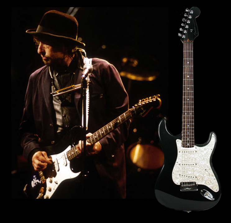 BOB DYLAN'S GEAR: BLACK FENDER STRATOCASTER