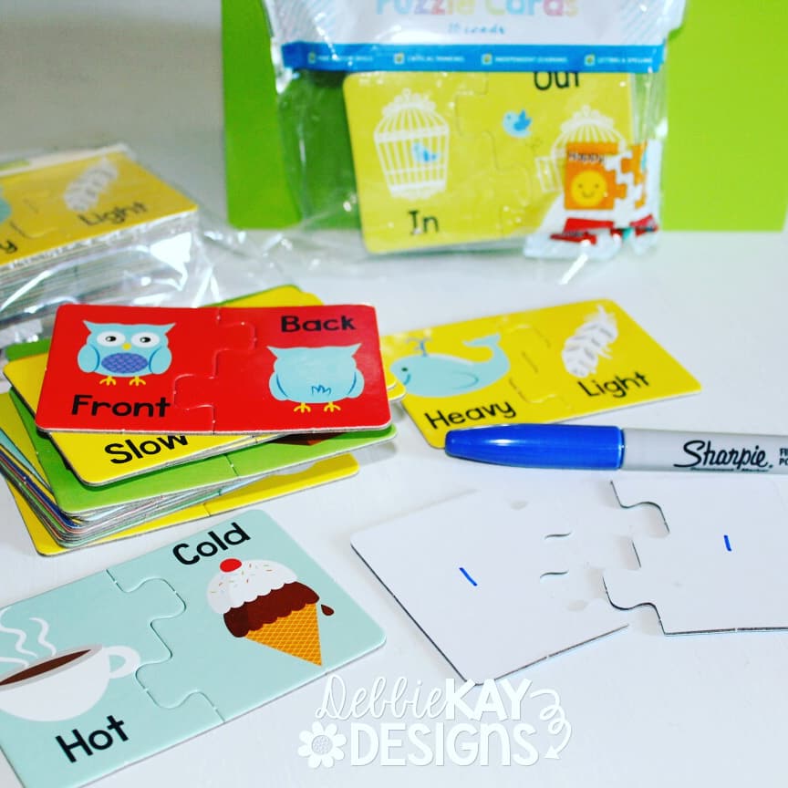 debbie kay designs: Target Dollar Spot 2018: Opposite Puzzle Cards