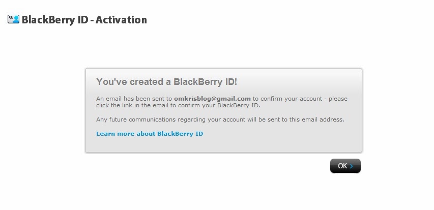 Cara Membuat Blackberry ID Baru Dari Komputer Laptop | OM Kris