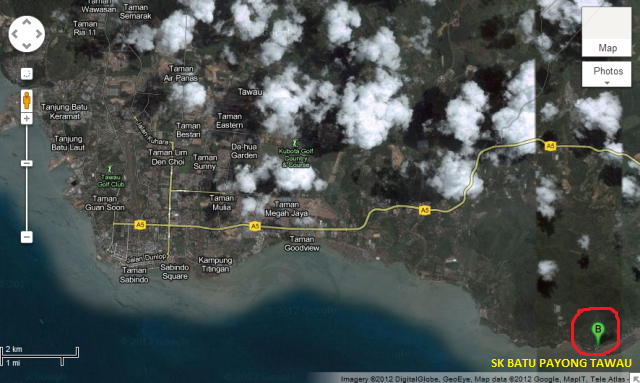 SK BATU PAYONG TAWAU: PETA DAN LOKASI
