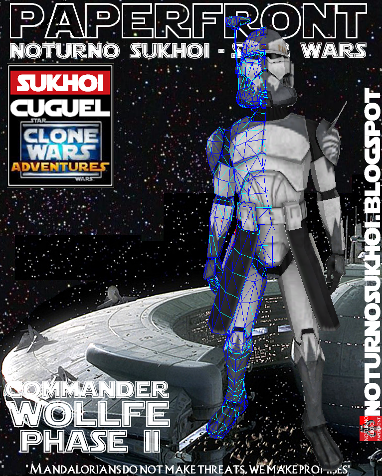 Noturno Sukhoi: Star Wars Commander wolffe_papercraft