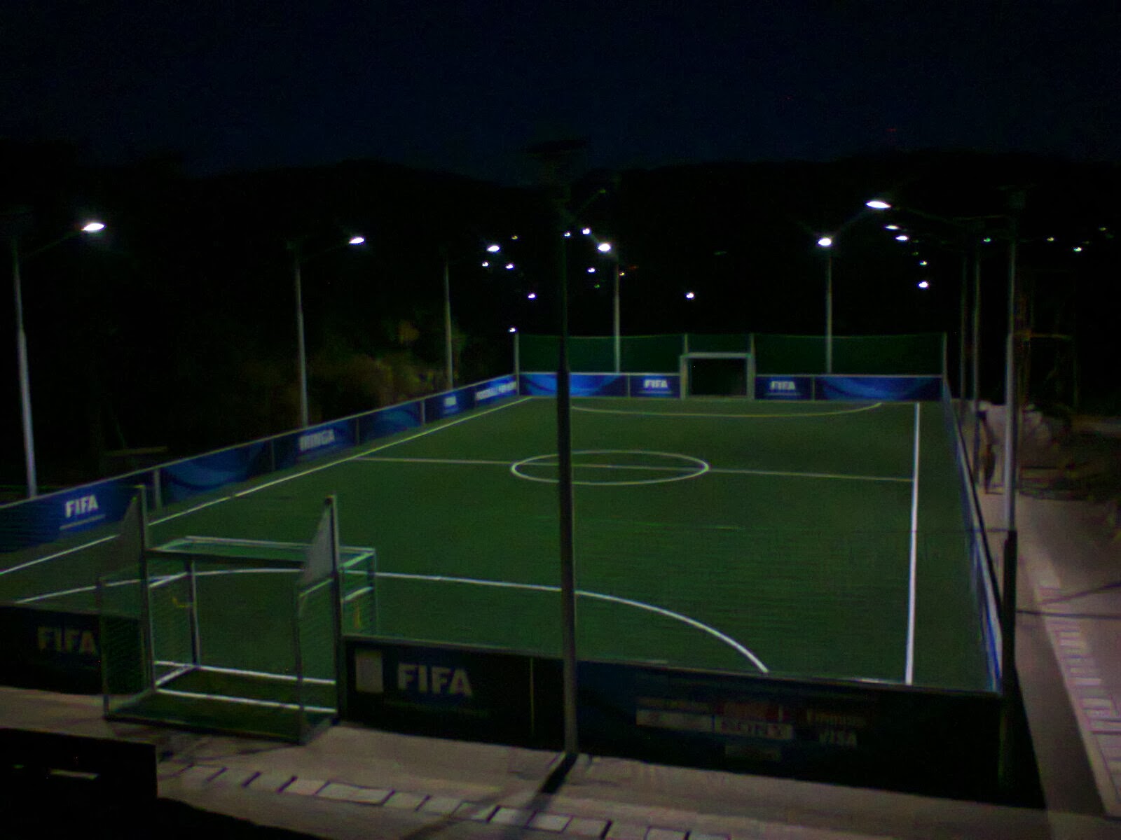 Solar Power Lights a Football Pitch in Iringa, Tanzania. - Renewable ...