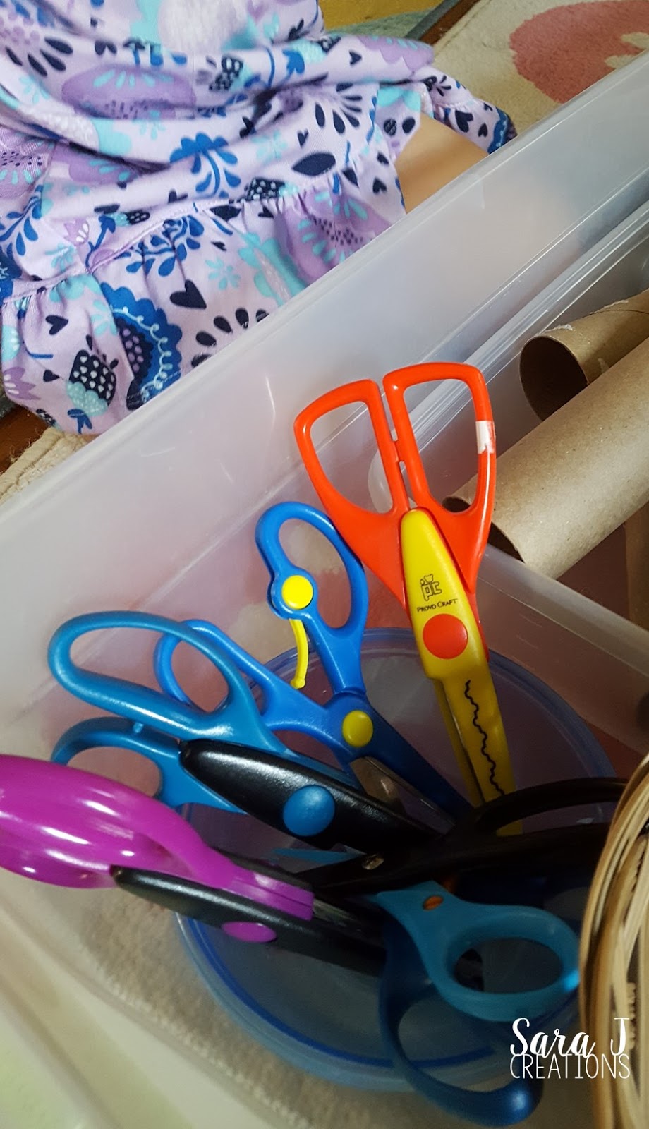 Cutting Box for Fine Motor Skills | Sara J Creations