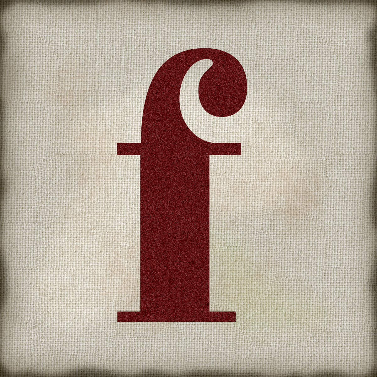 Red on Square Linen Digital Scrapbook Alphabet—Lowercase – Granny ...