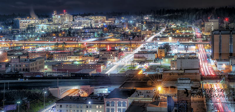 The Rooftops of Spokane - by Mike Busby Photography